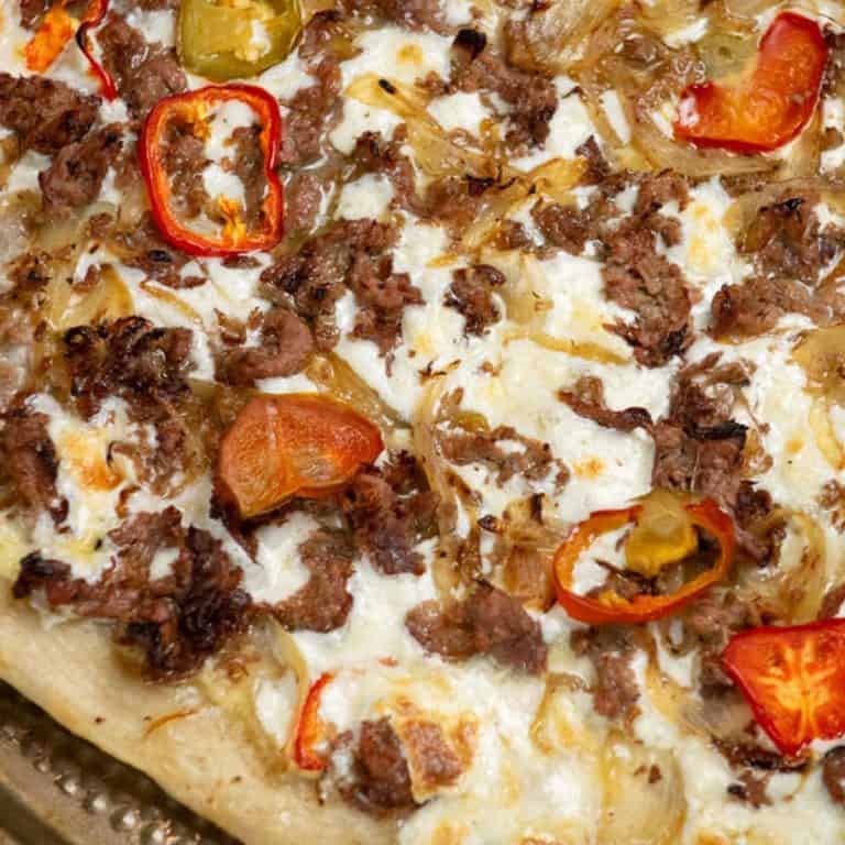 Philly Cheese Steak Pizza Recipe : Jawns I Cooked