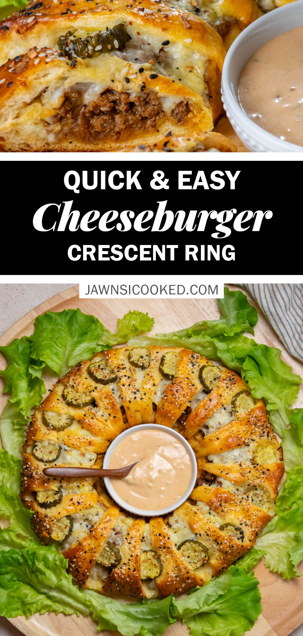 Cheeseburger Crescent Ring : Jawns I Cooked